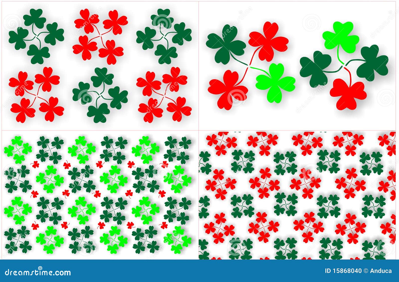 Clover pattern stock vector. Illustration of leaf, clover - 15868040
