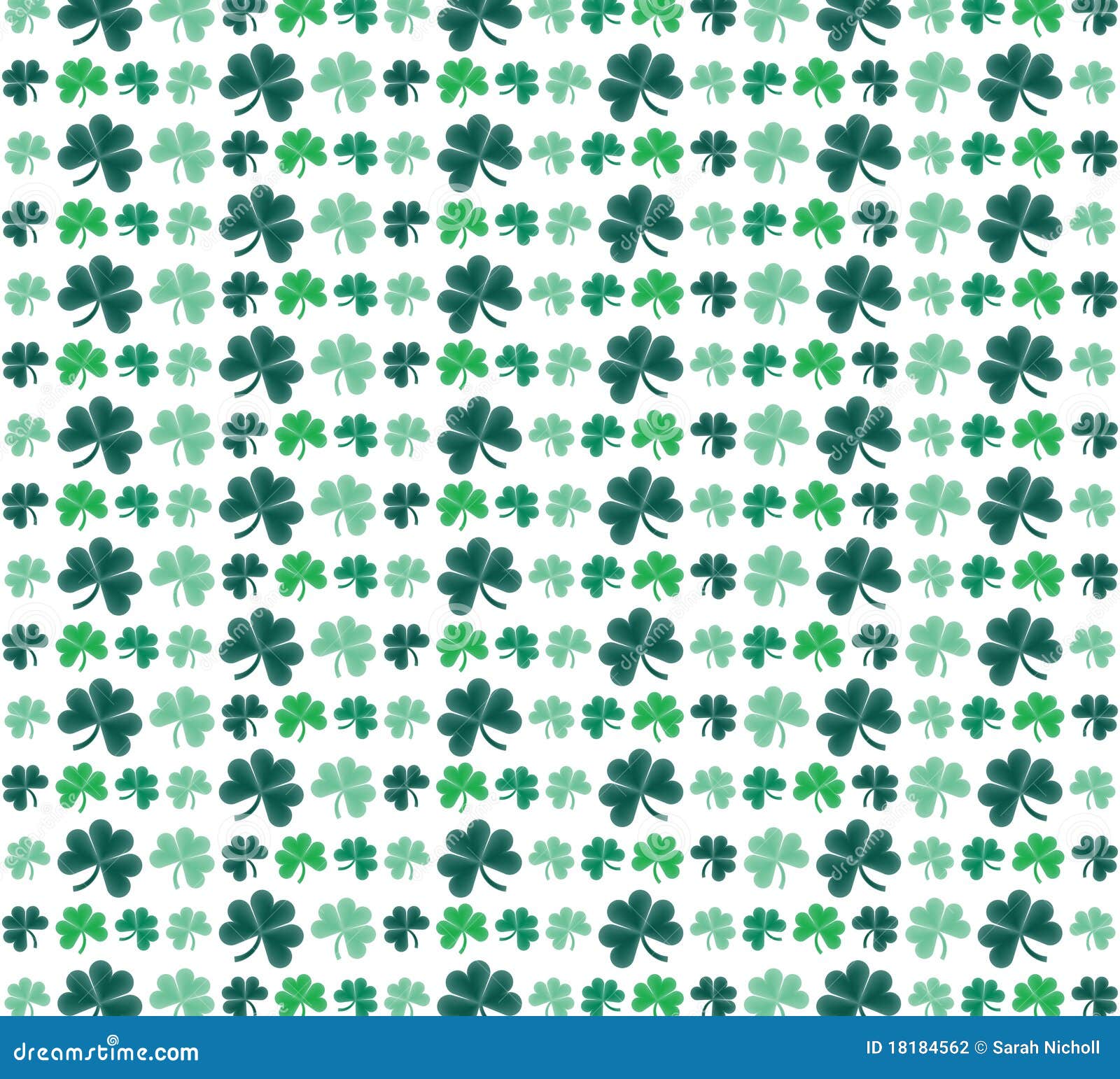 Clover Pattern stock illustration. Illustration of lucky - 18184562