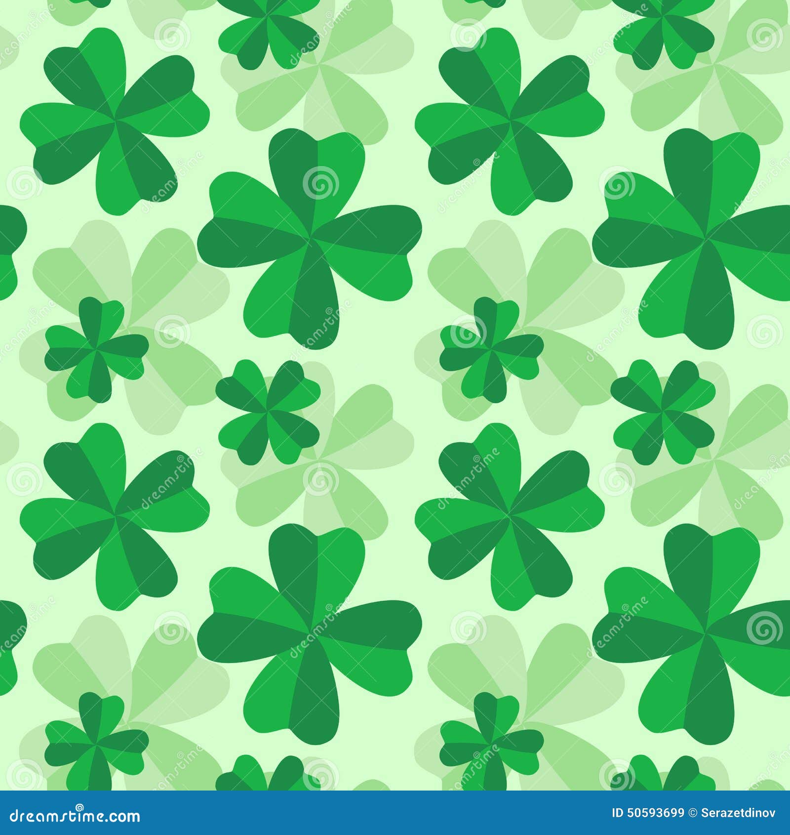 Clover pattern stock vector. Illustration of irish, floral - 50593699