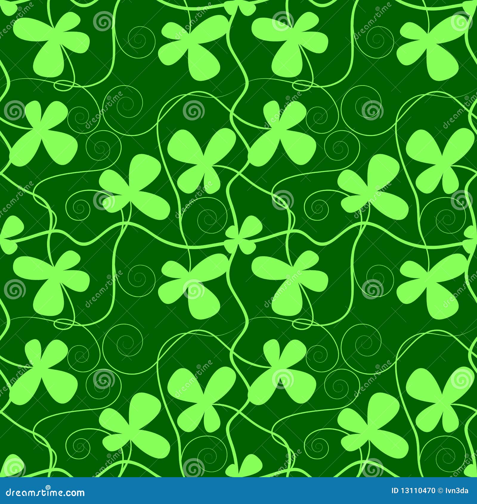 Clover Pattern. Ready for Tile Stock Vector - Illustration of spring ...