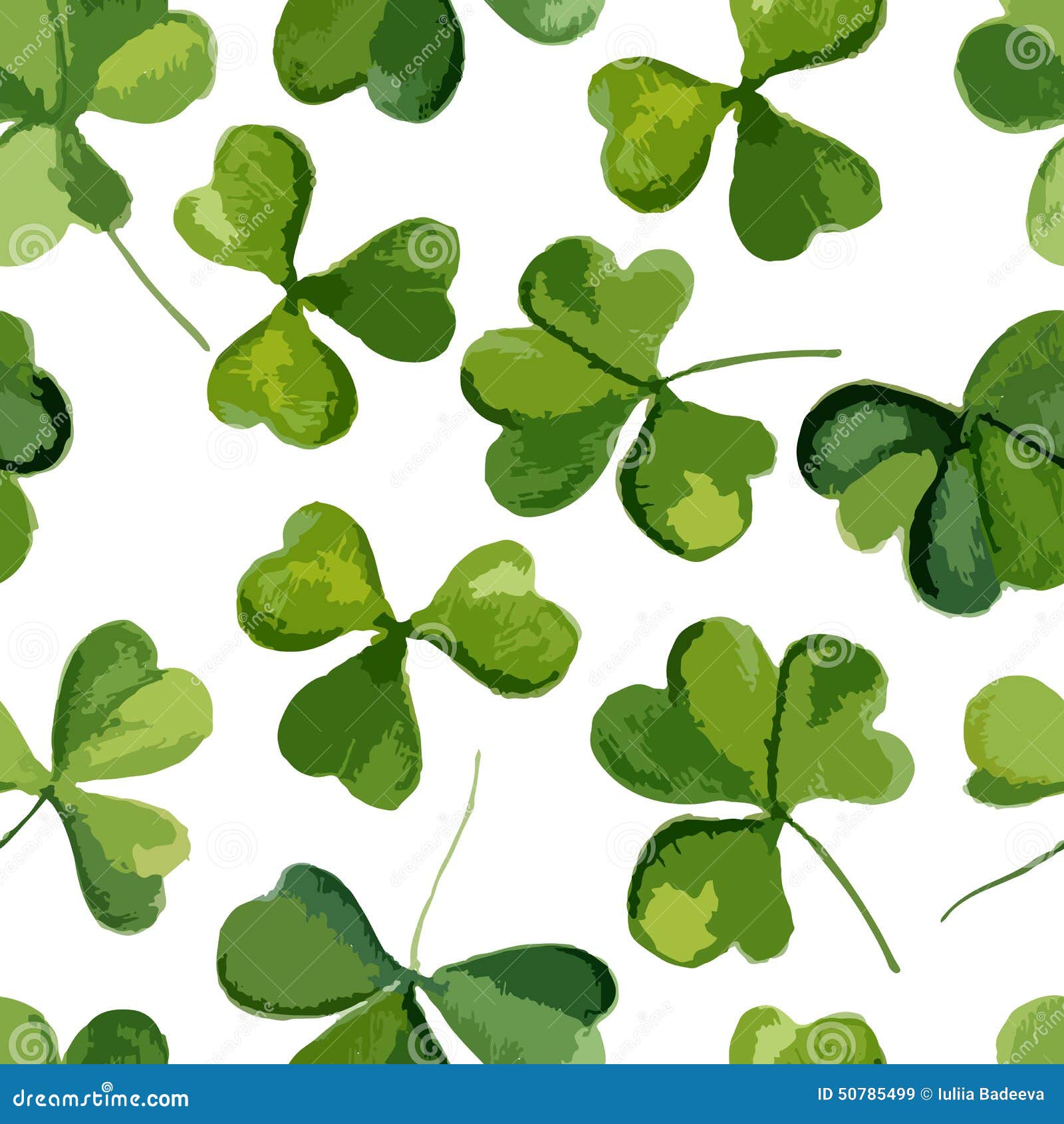 Clover pattern stock vector. Illustration of symbol, erin - 50785499