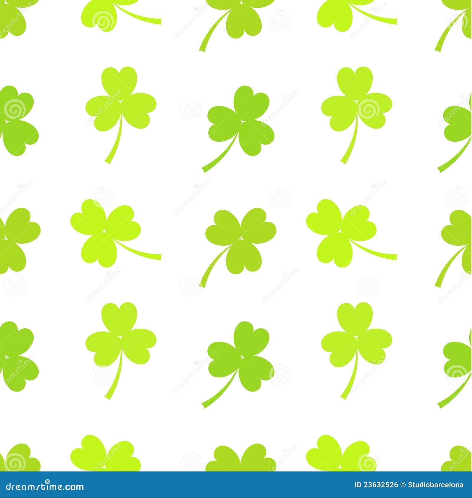 Clover seamless pattern stock vector. Illustration of shamrock - 23632526