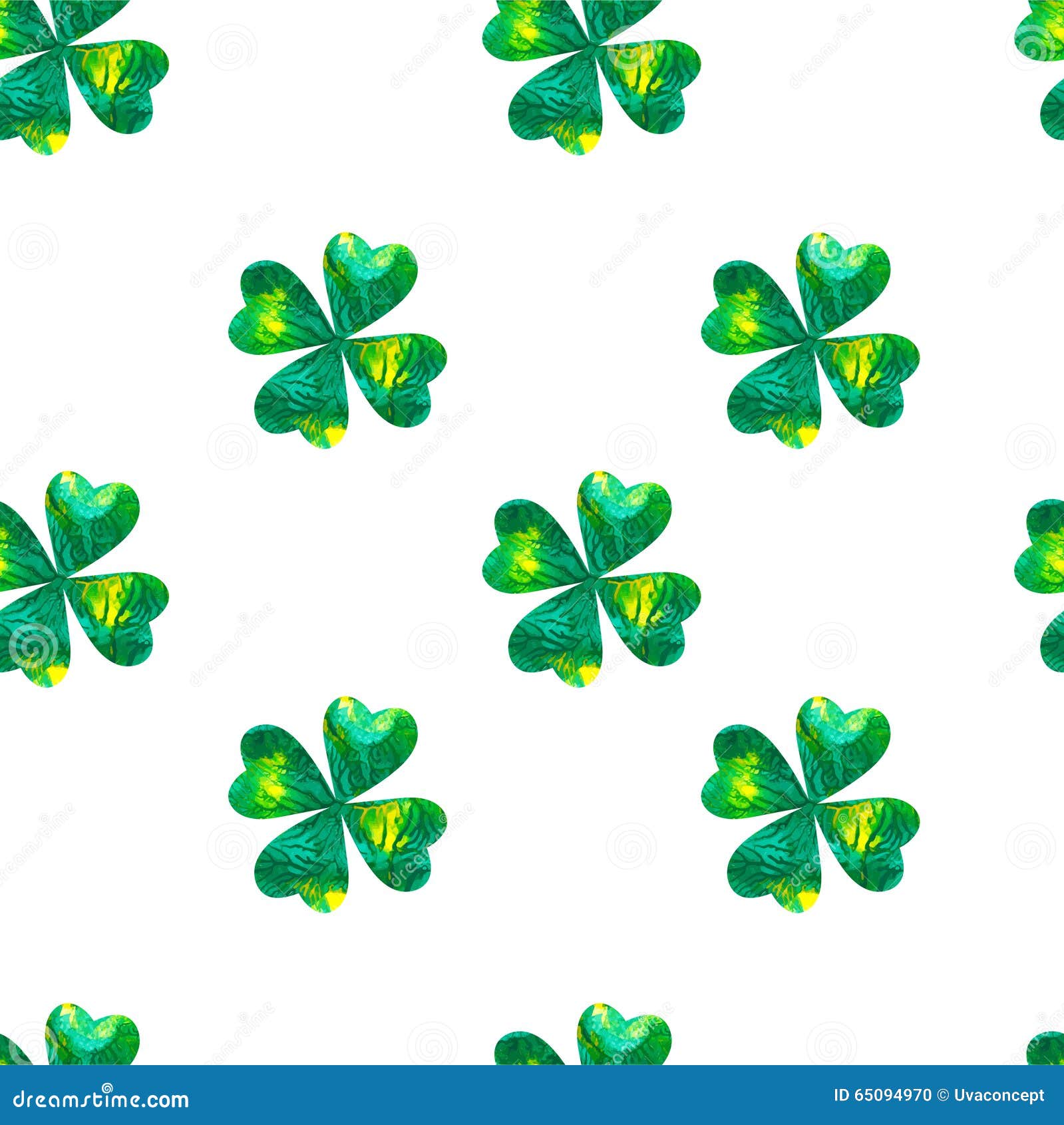 Clover Seamless Pattern. Vector Stock Vector - Illustration of romance ...