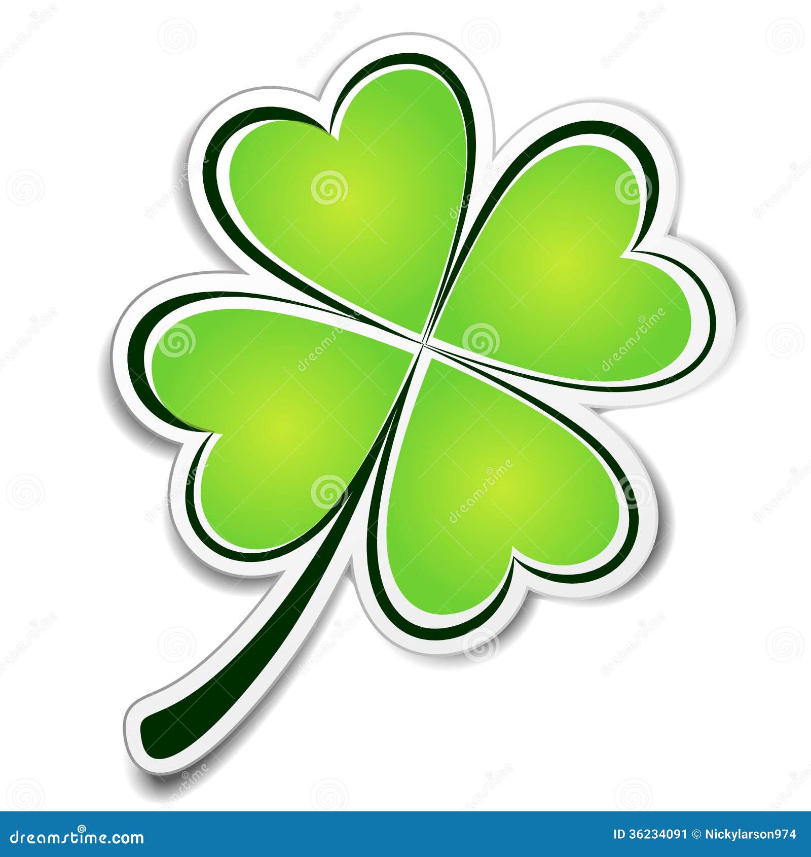 Clover Sticker Stock Illustrations – 4,065 Clover Sticker Stock ...