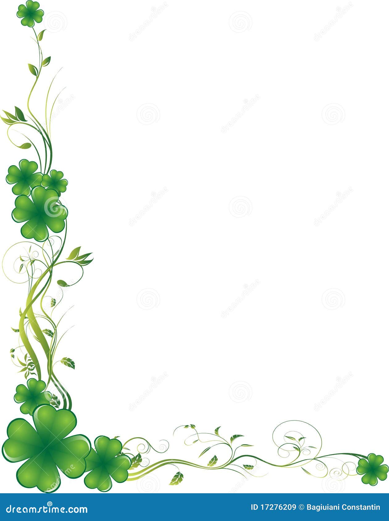 Clover Theme stock vector. Illustration of natural, design - 17276209