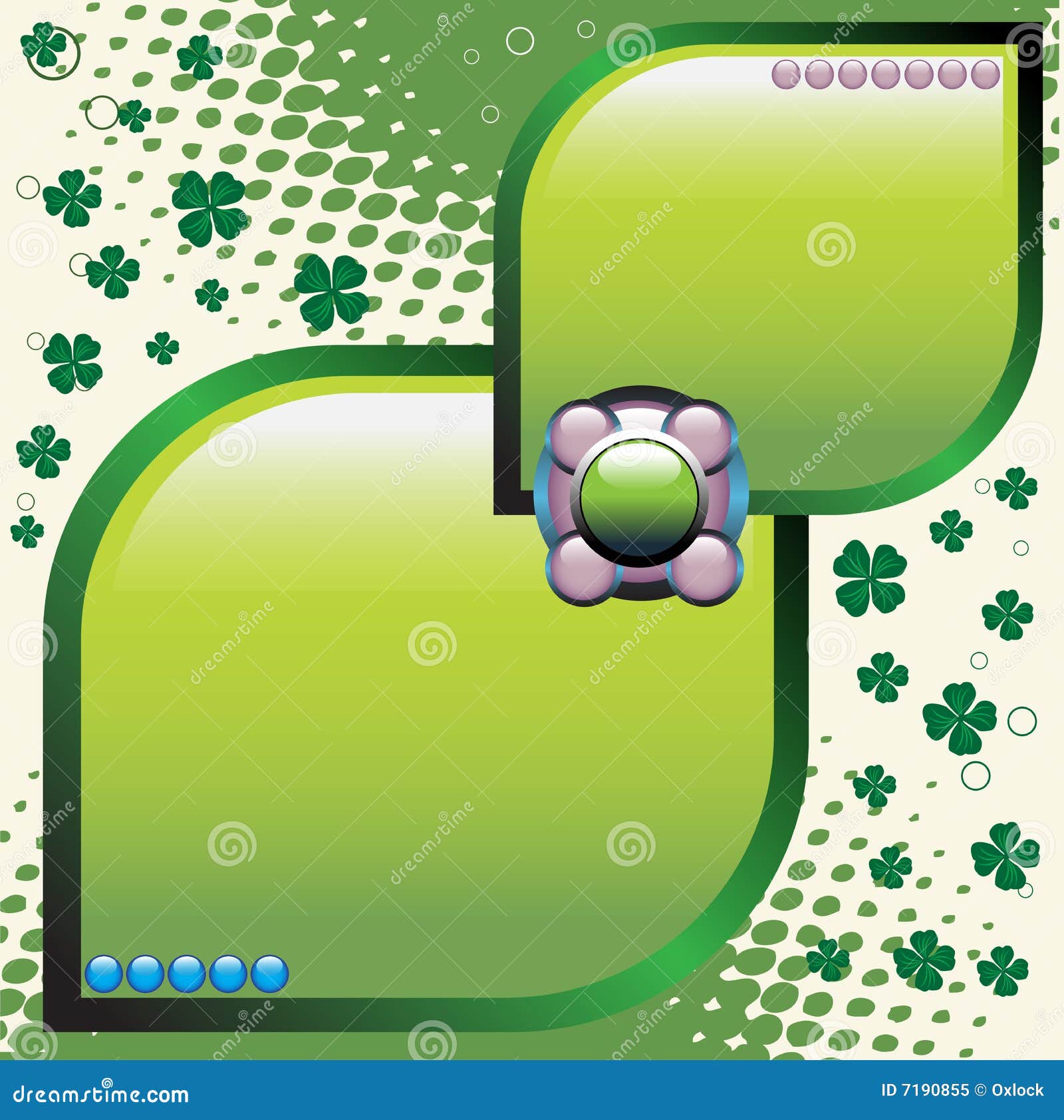 Clover theme stock vector. Illustration of botanical, card - 7190855