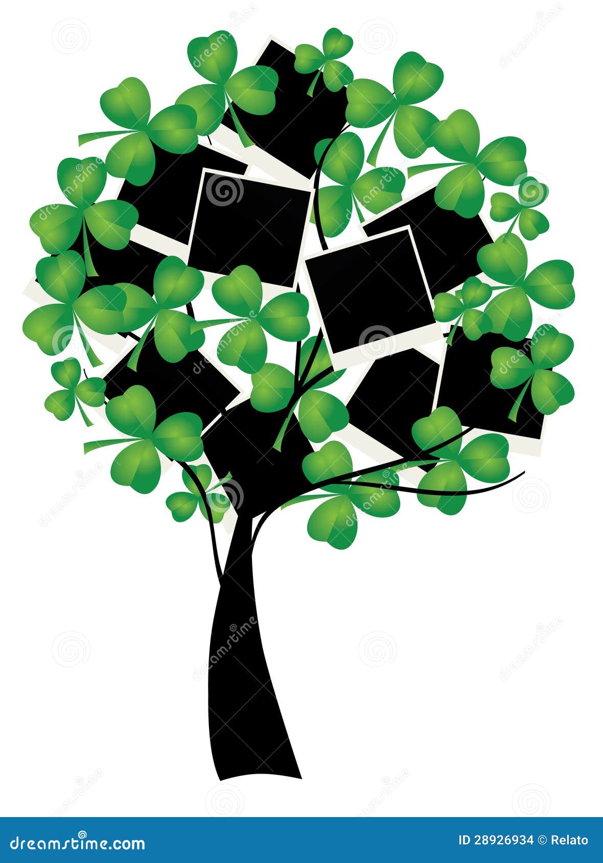Clover tree stock vector. Illustration of clover, isolated - 28926934