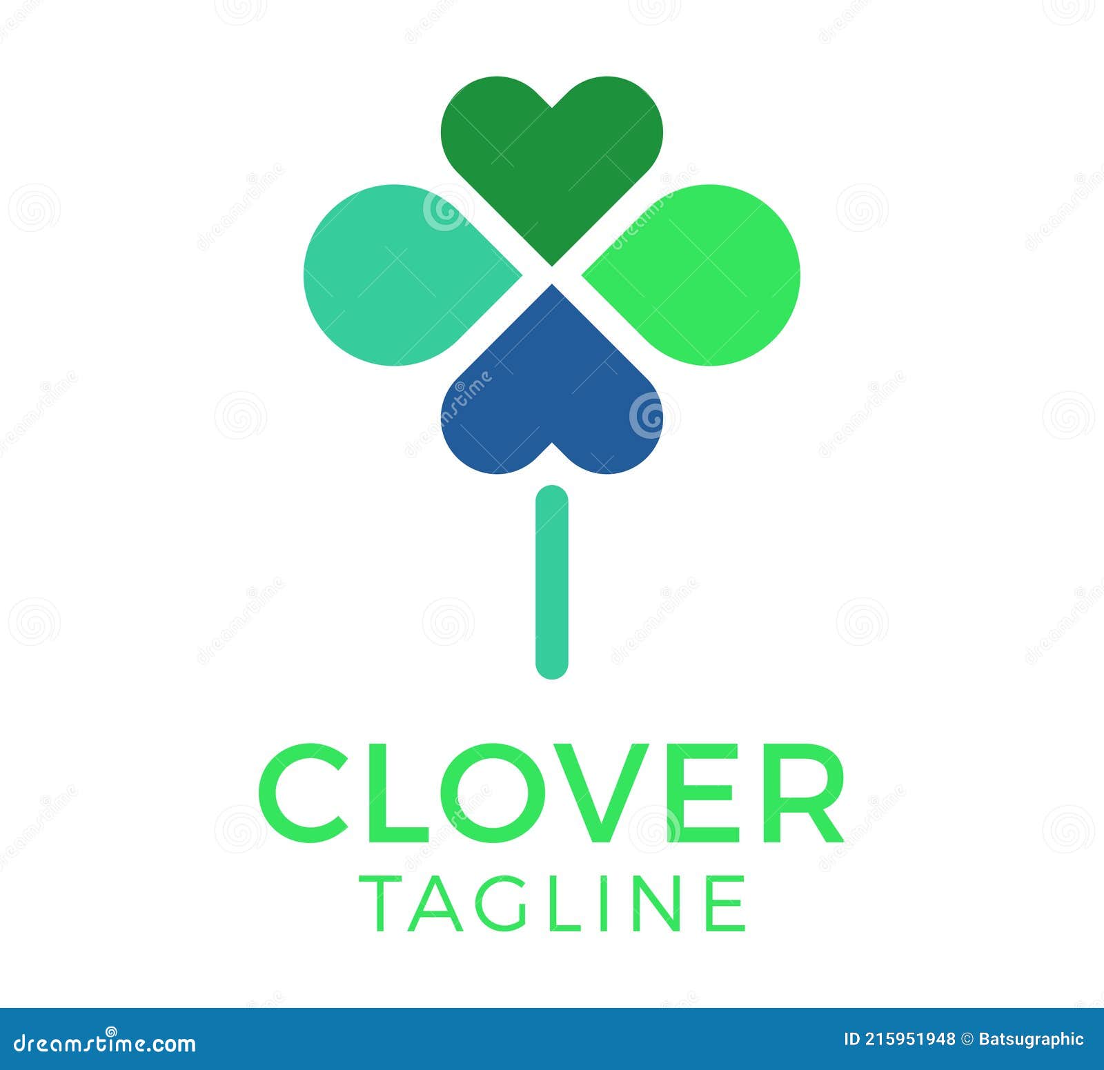 Clover Vector Logo Template Design Stock Vector - Illustration of ...