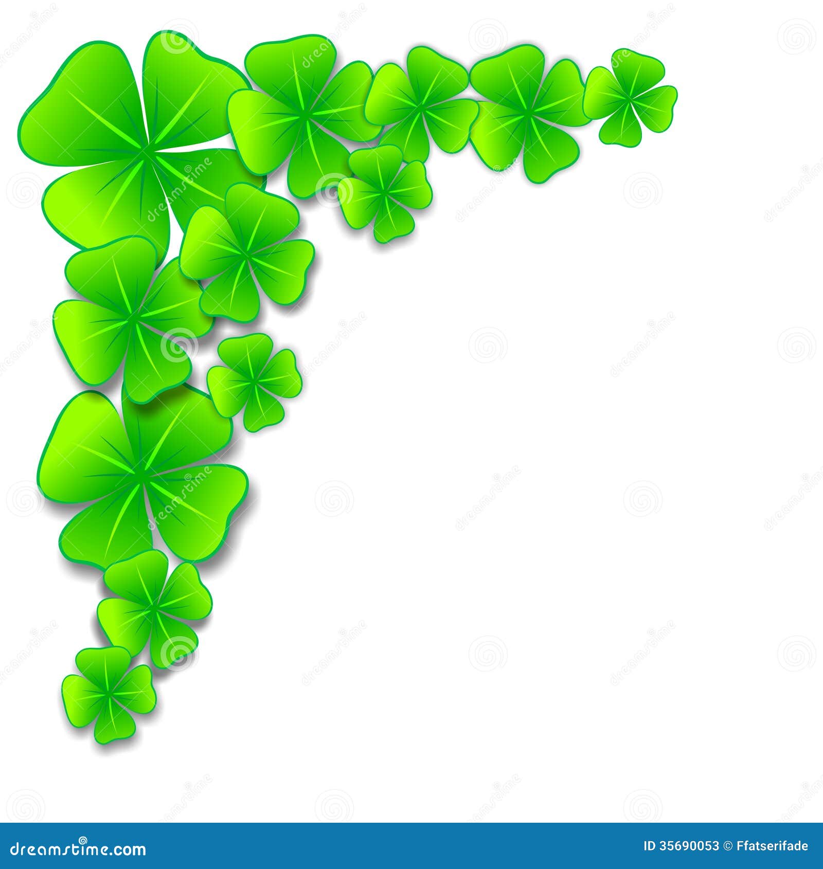 Cloverleaf stock illustration. Illustration of background - 35690053