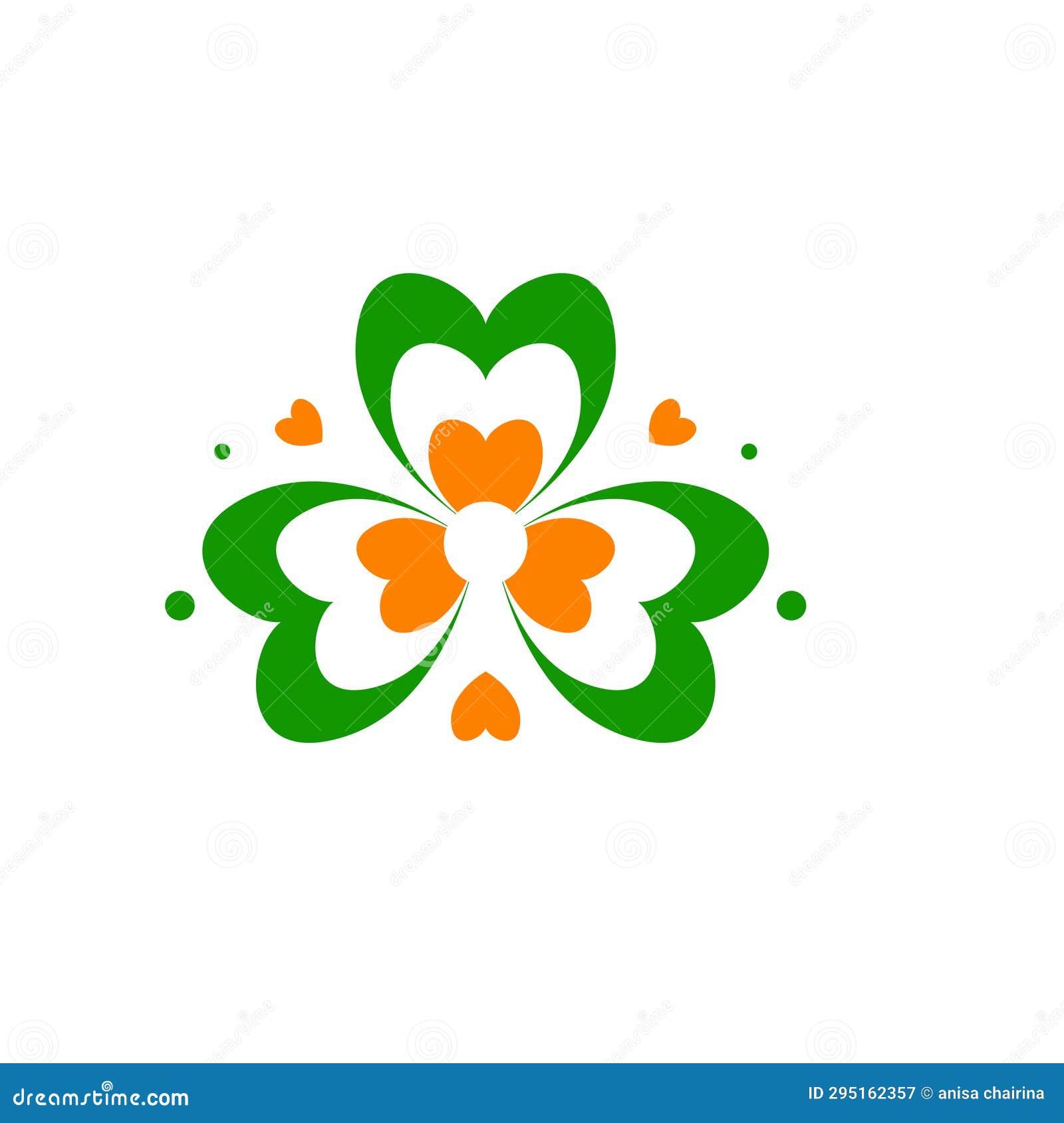 Cloverleaf Element Design Pattern Frame Collection Stock Vector ...