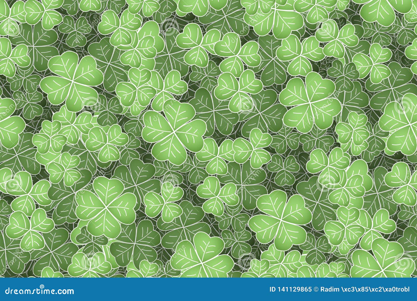 Cloverleaf Repeatable Background Stock Vector - Illustration of texture ...
