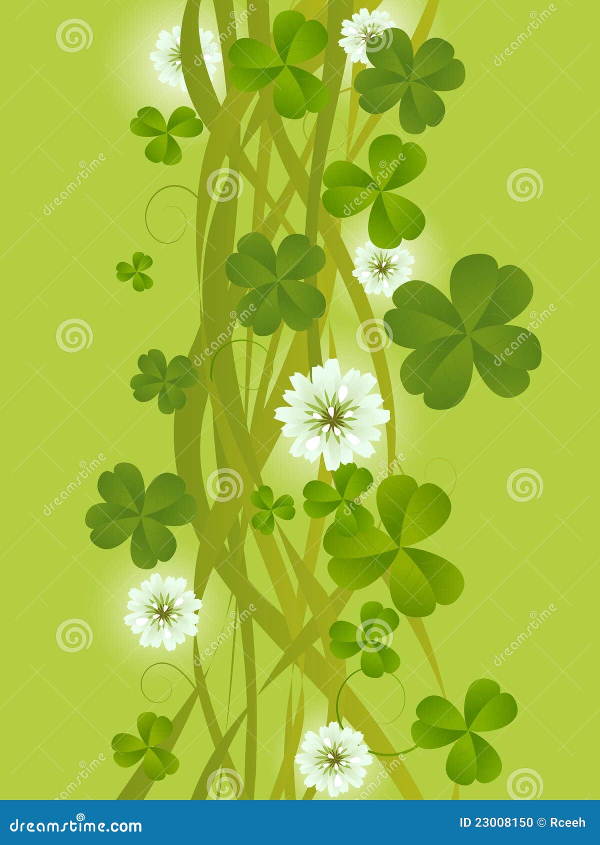 Clovers background stock vector. Illustration of abstract - 23008150