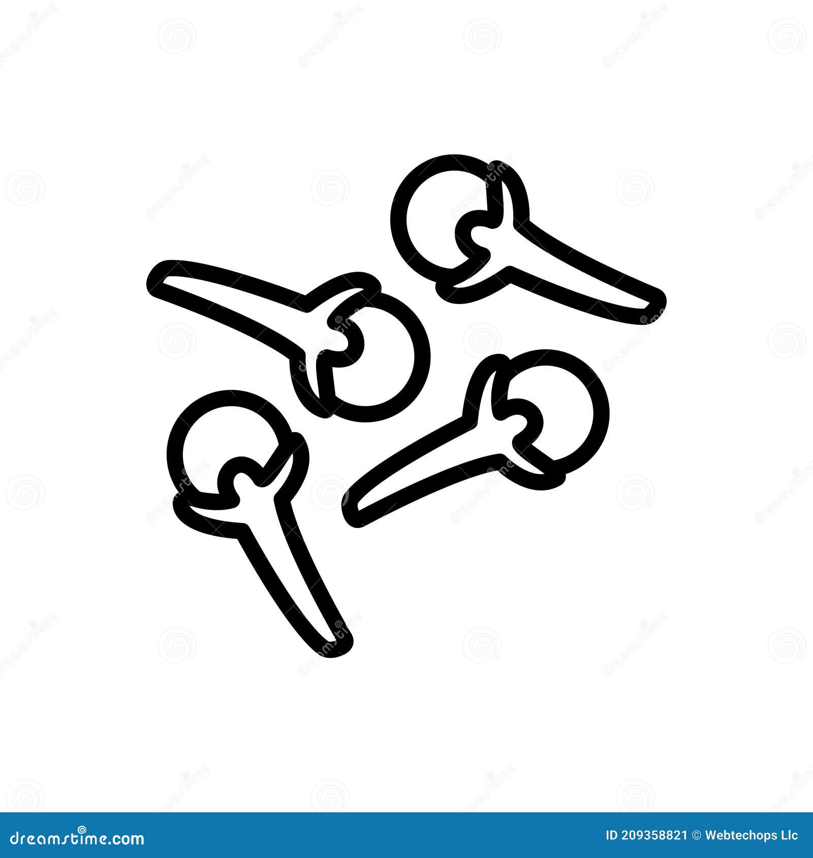 Black Line Icon for Cloves, Buds and Brown Stock Vector - Illustration ...