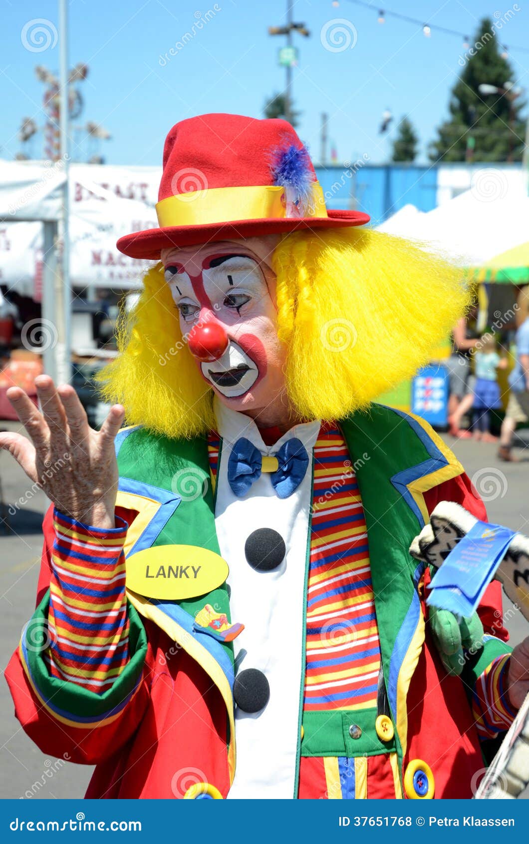 Clown editorial stock photo. Image of gesture, yellow - 37651768