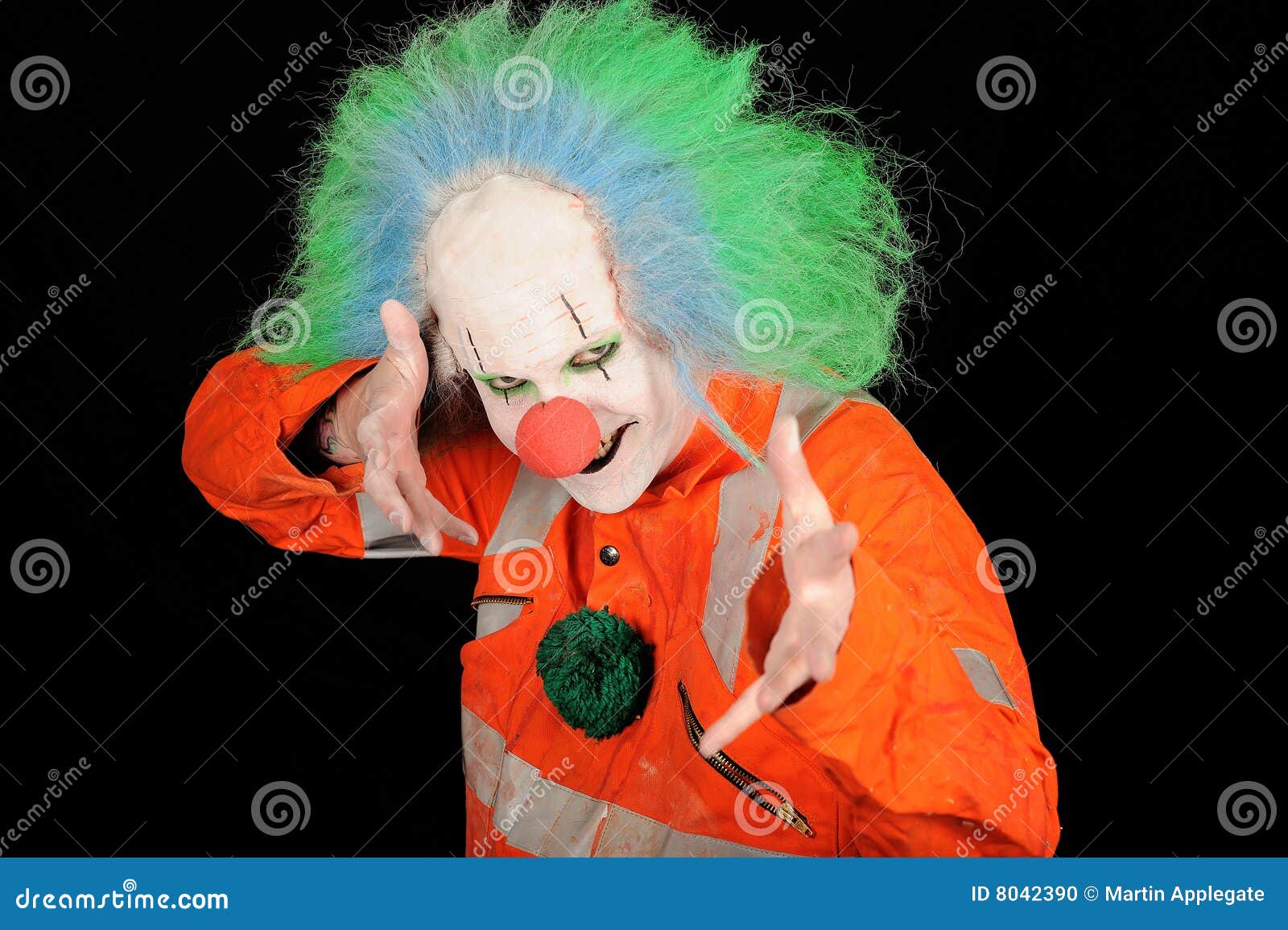 Clown stock photo. Image of orange, gesticulation, clowning - 8042390