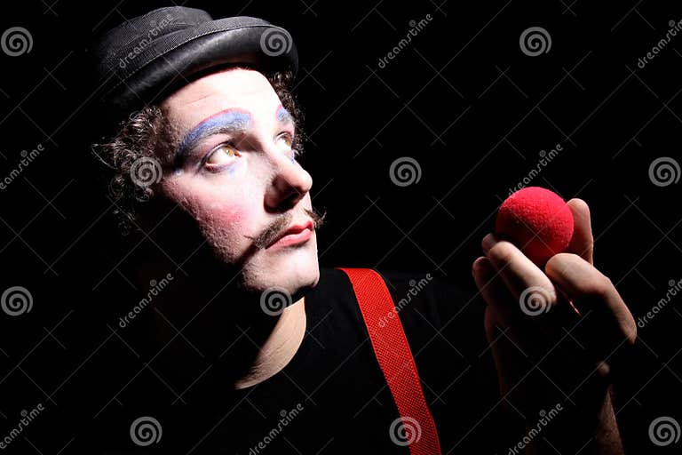 Clown stock photo. Image of fake, circus, serious, tragedy - 8651888
