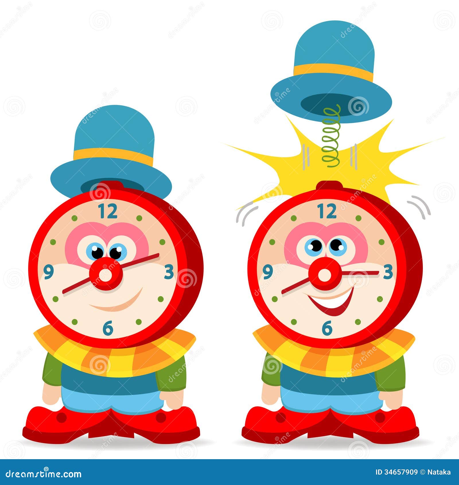 Clown alarm clock stock vector. Illustration of comedian - 34657909 Clown alarm clock stock vector. Illustration of comedian - 34657909