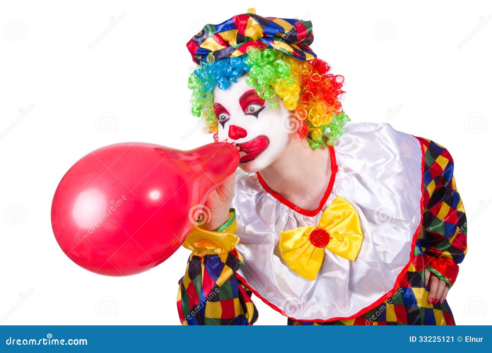 Clown with balloons stock image. Image of balloon, funny - 33225121