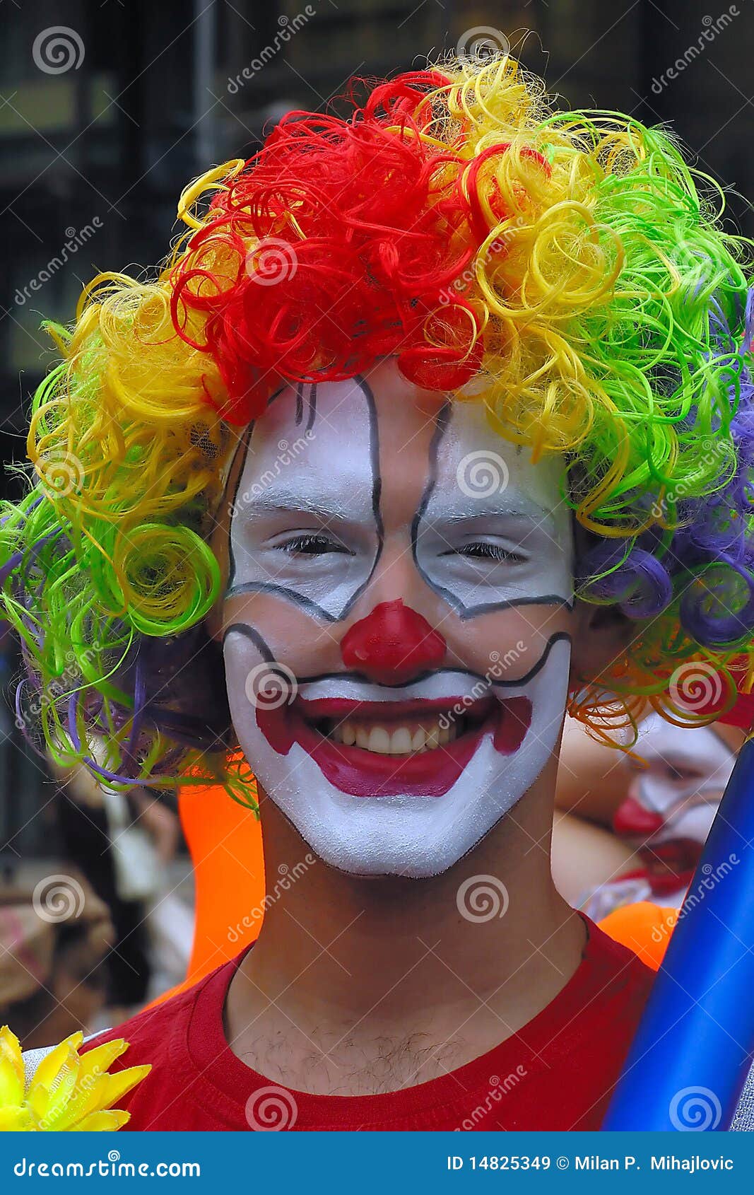 Clown with beautiful smile editorial stock image. Image of prince ...