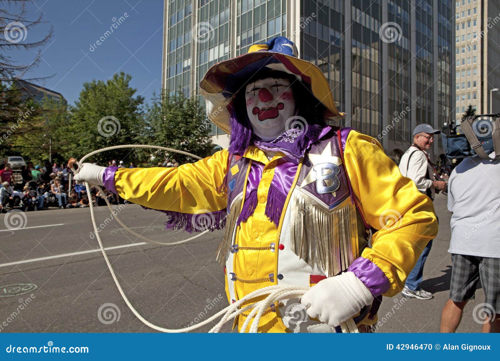 Cowboy Clown Attacked By Rooster Editorial Photo | CartoonDealer.com ...