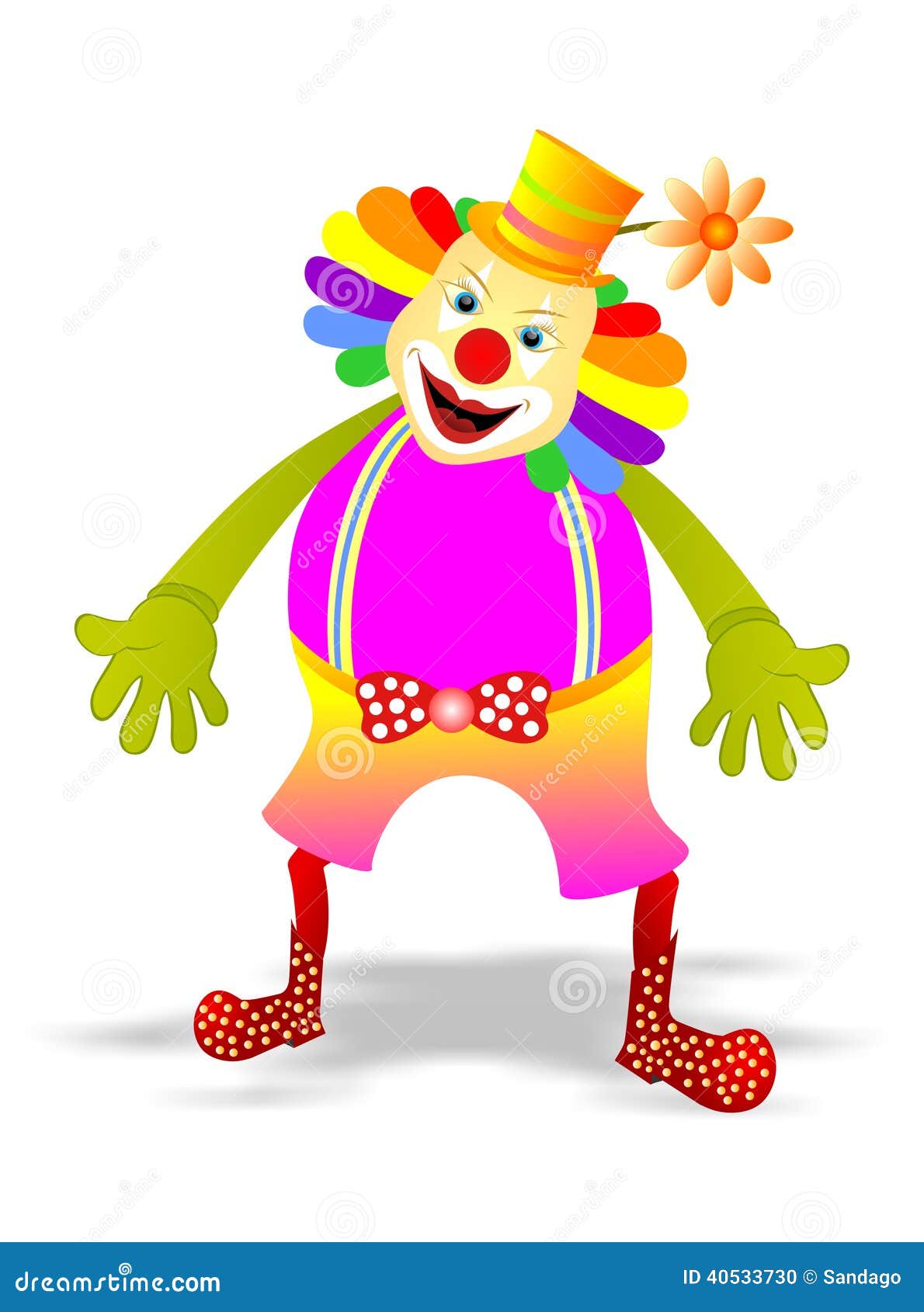 Clown cartoon stock vector. Illustration of human, artwork - 40533730