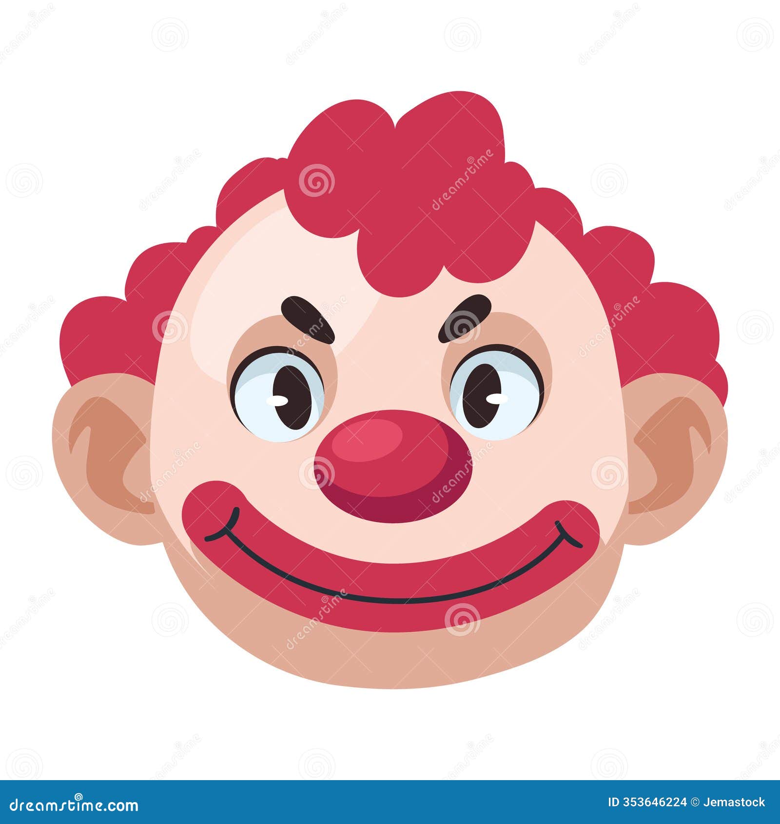 Clown creatures emoji stock illustration. Illustration of costume ...