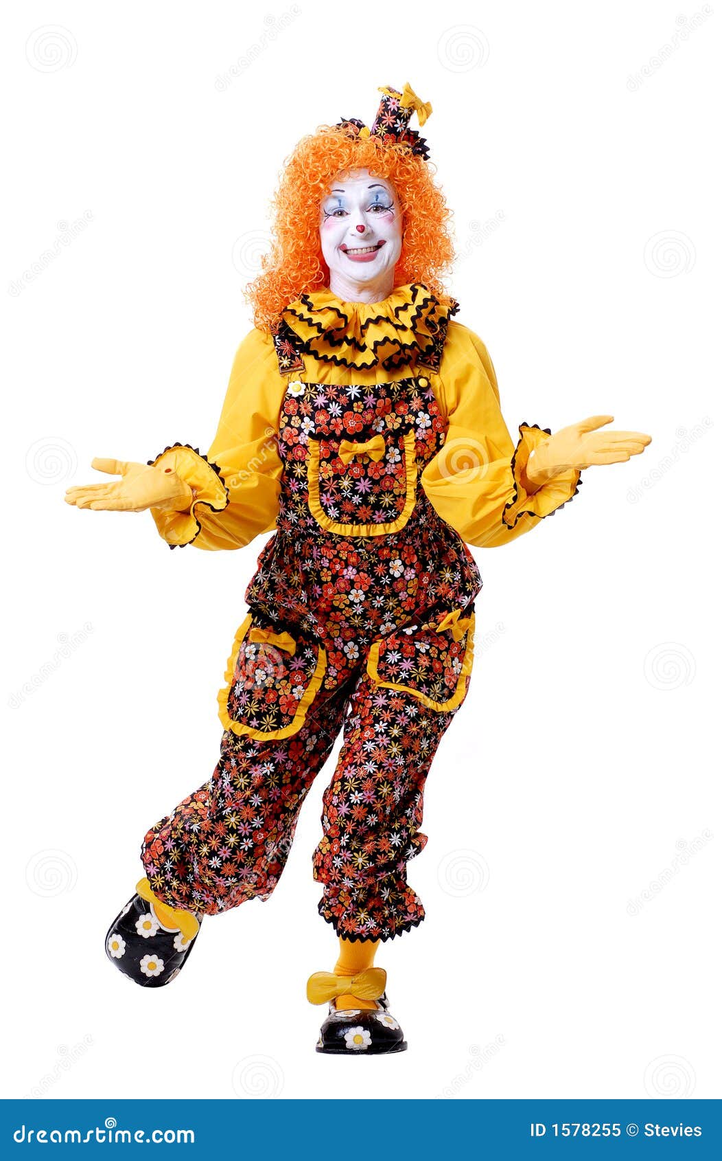 Clown de cirque image stock. Image du oeil, réceptions - 1578255