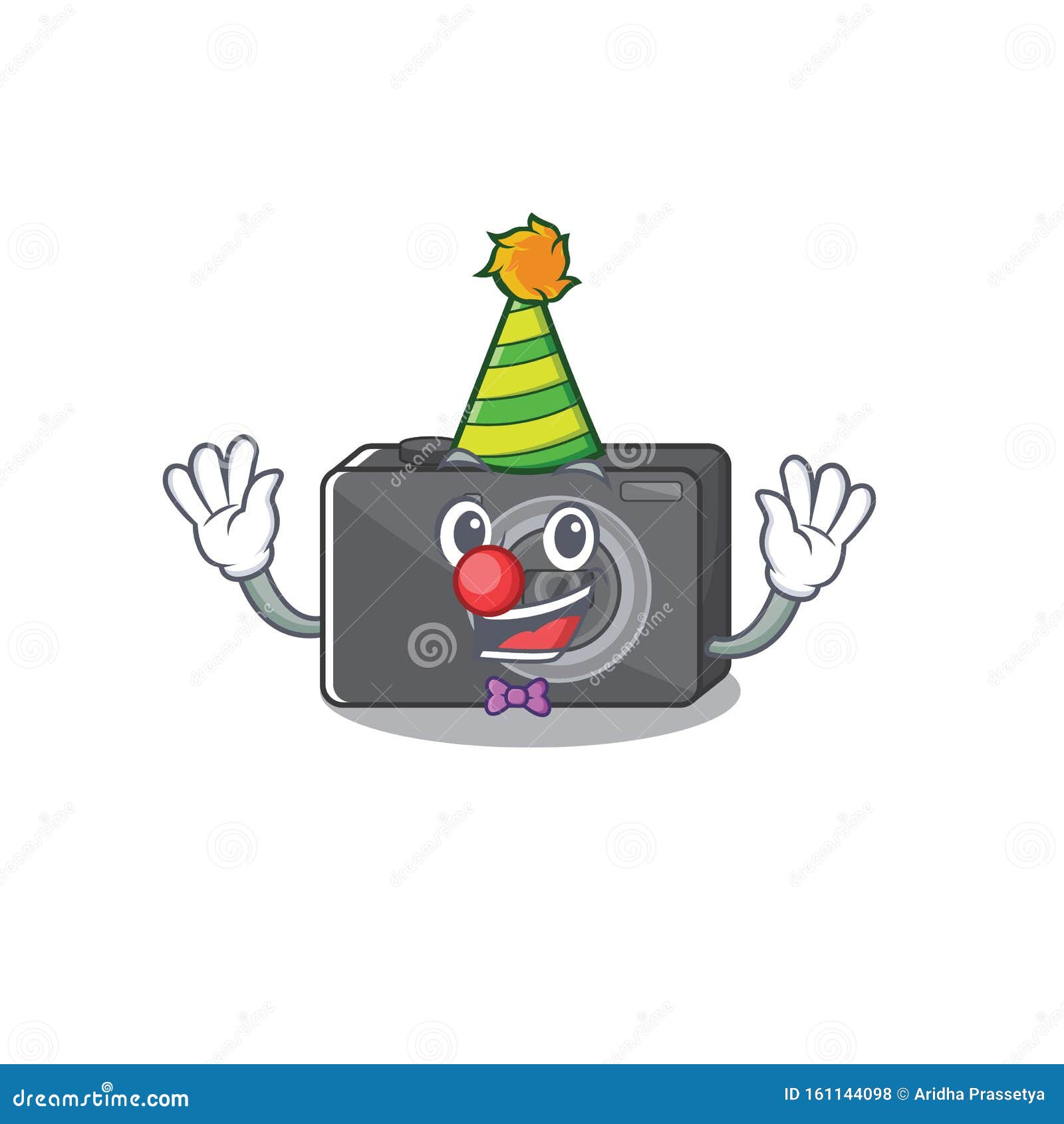 Clown Digital Camera on a Cartoon Table Stock Vector - Illustration of ...