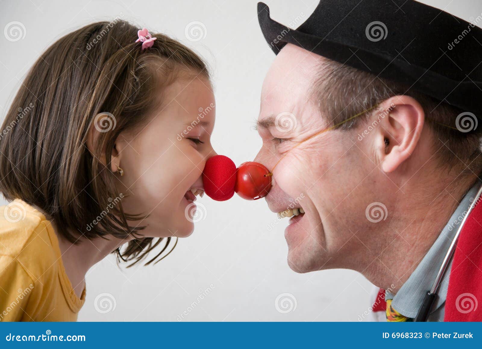 Clown doctor stock image. Image of smile, nose, girl, contact - 6968323