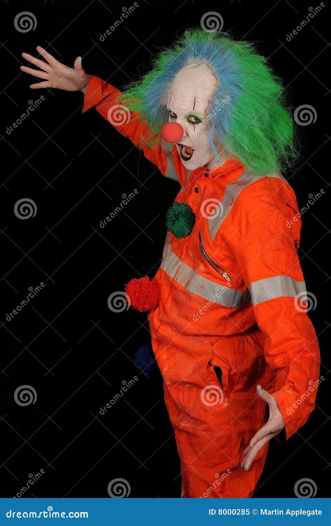 Clown effrayant image stock. Image du visage, concept - 8000285