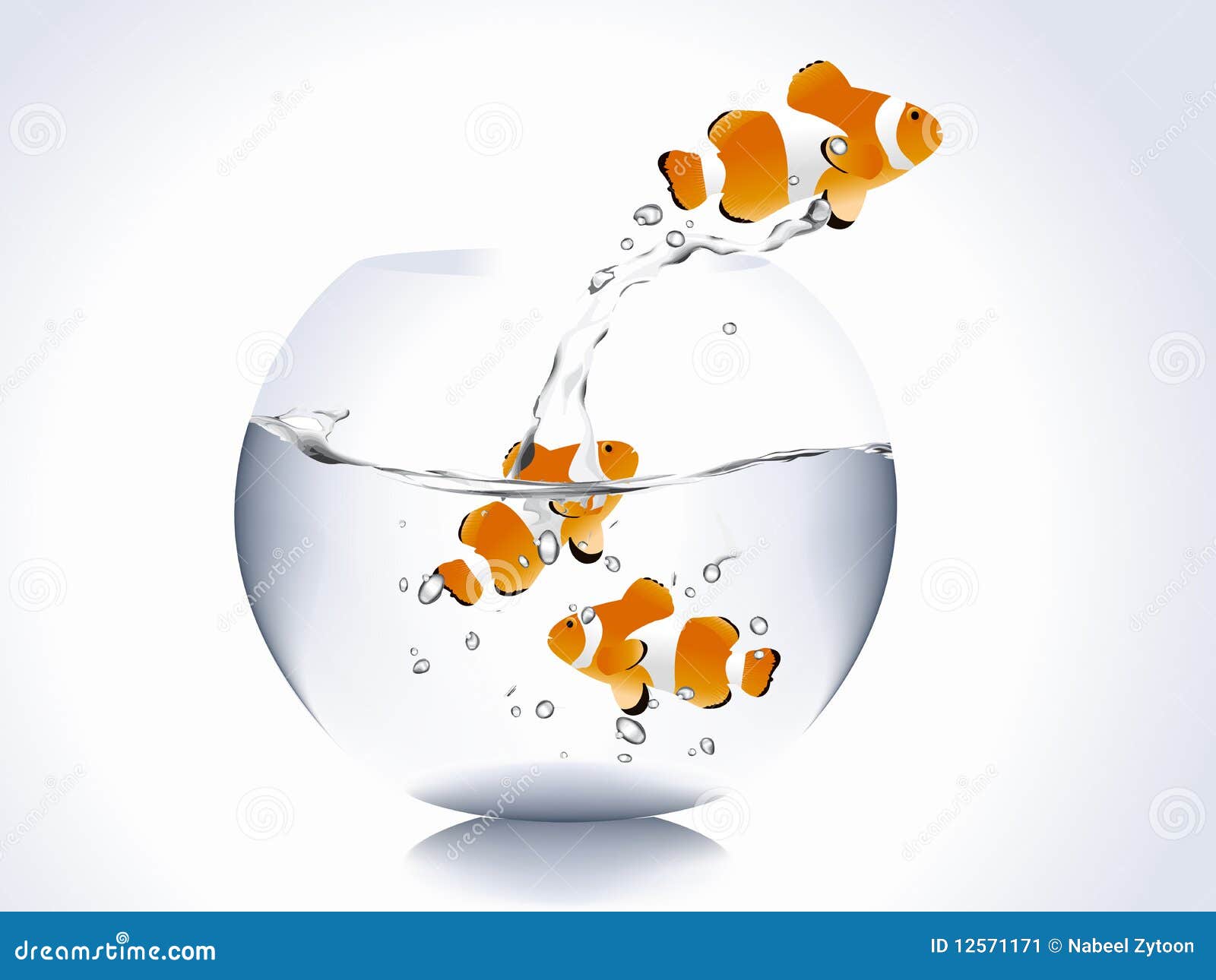 Clown Splash Surf Wave Cartoon Vector Illustration | CartoonDealer.com ...