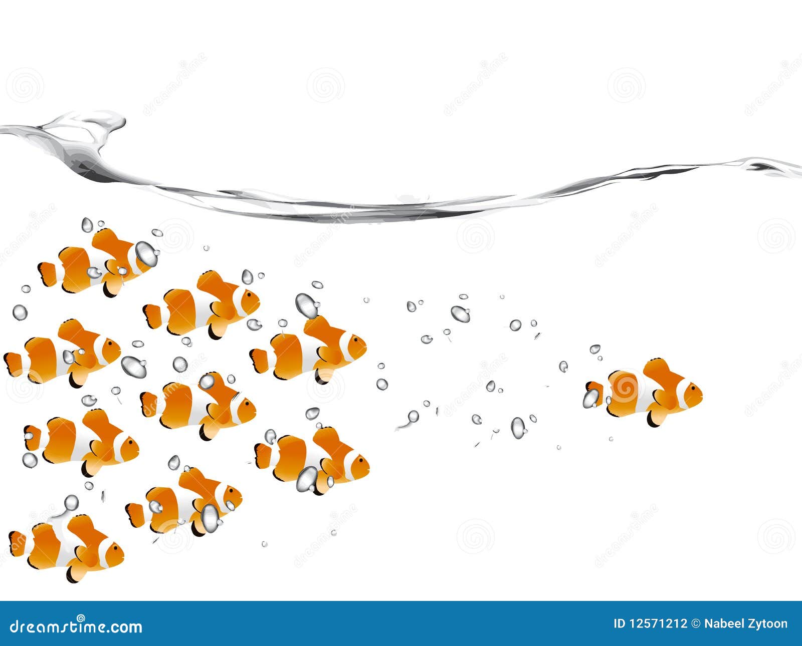 Clown Splash Surf Wave Cartoon Vector Illustration | CartoonDealer.com ...