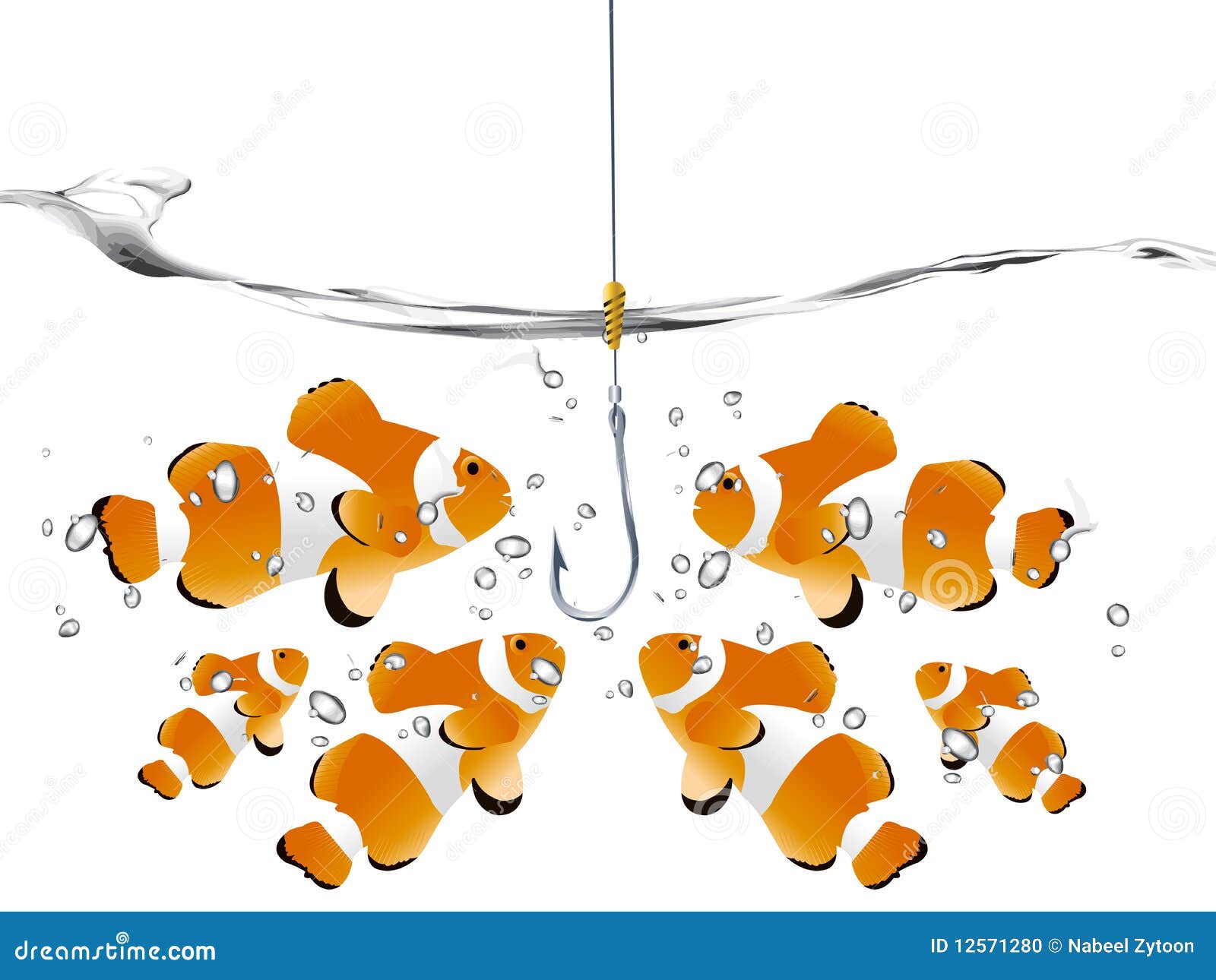 Clown Splash Surf Wave Cartoon Vector Illustration | CartoonDealer.com ...