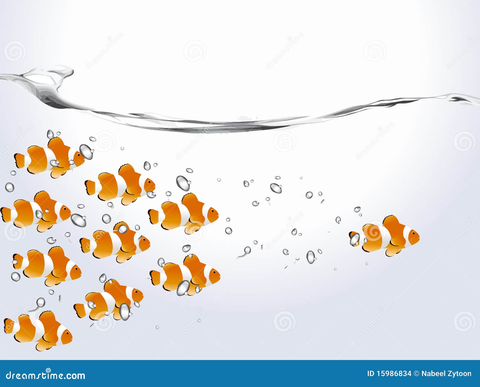 Clown Splash Surf Wave Cartoon Vector Illustration | CartoonDealer.com ...