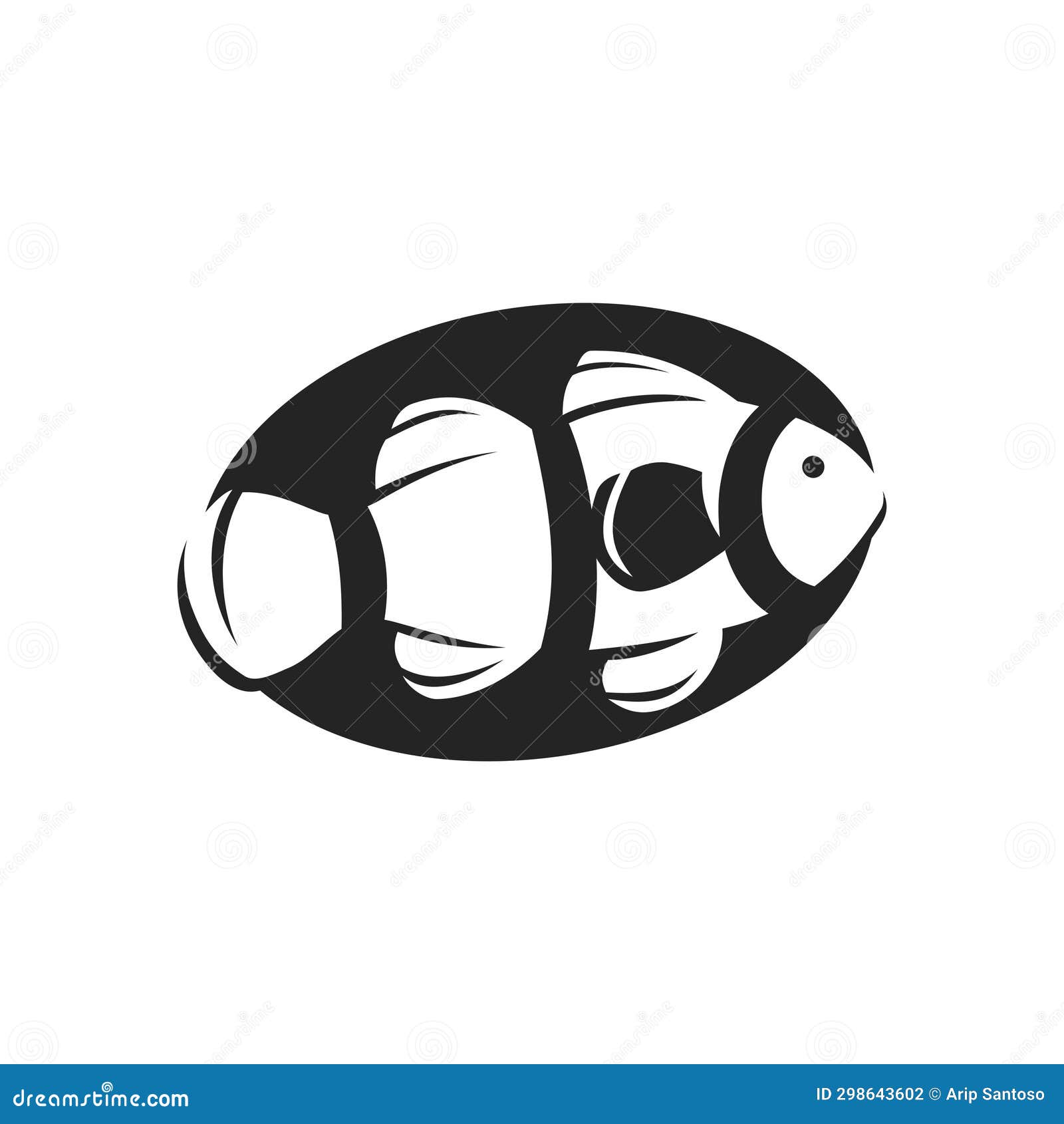 Clown Fish Logo Template Isolated. Brand Identity. Icon Abstract Vector ...