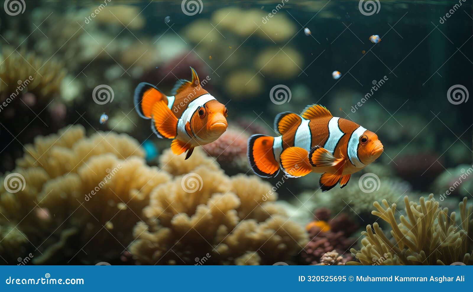 Clown Fish Nemo Generative Ai Stock Illustration - Illustration of ...