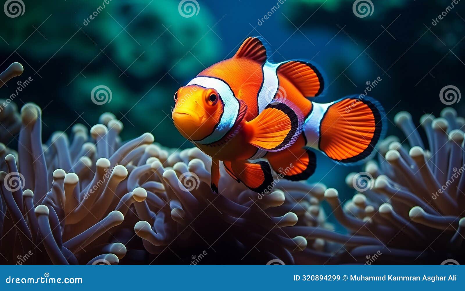 Clown Fish Nemo Gennerative Ai Stock Illustration - Illustration of ...