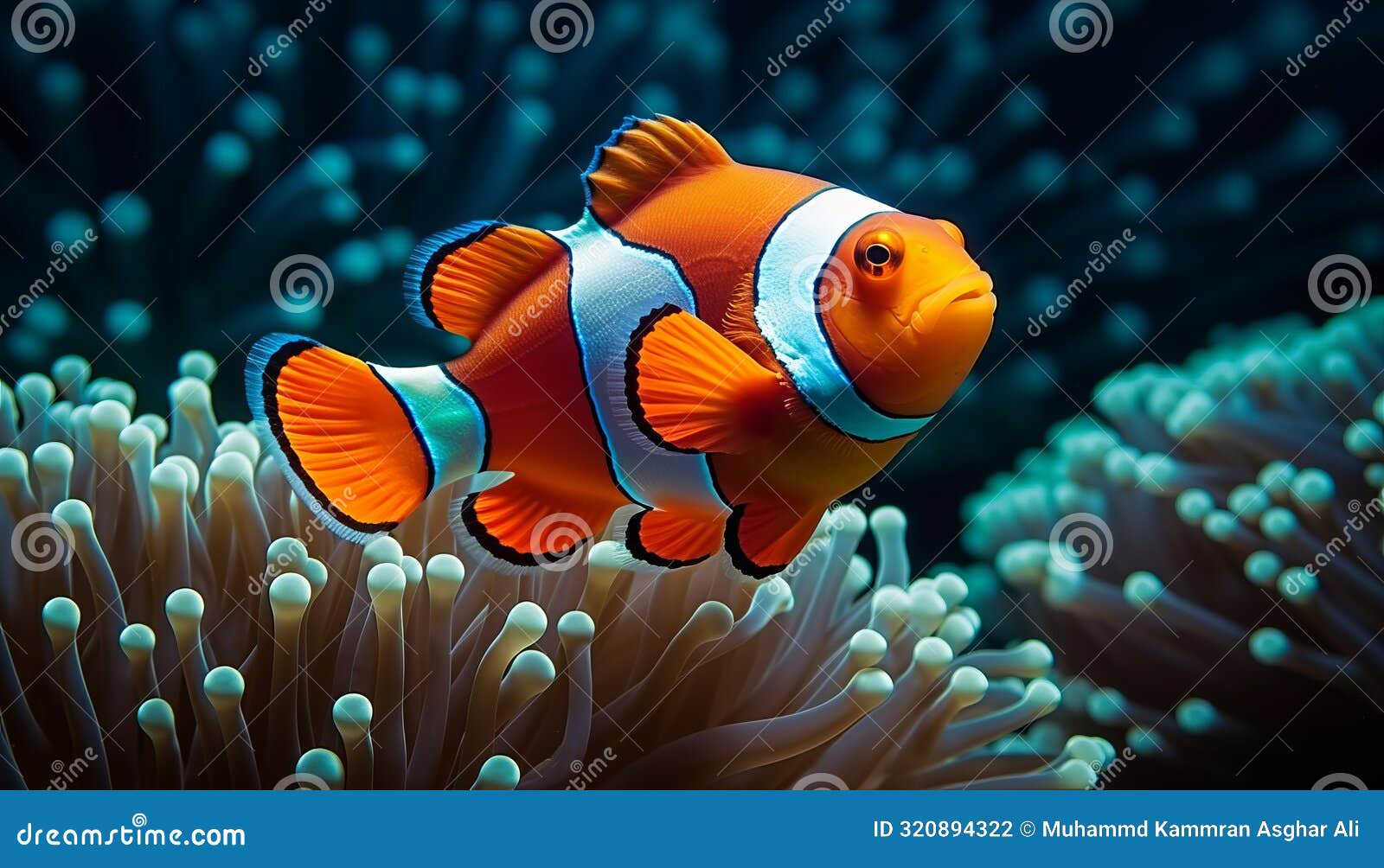 Clown Fish Nemo Gennerative Ai Stock Illustration - Illustration of ...