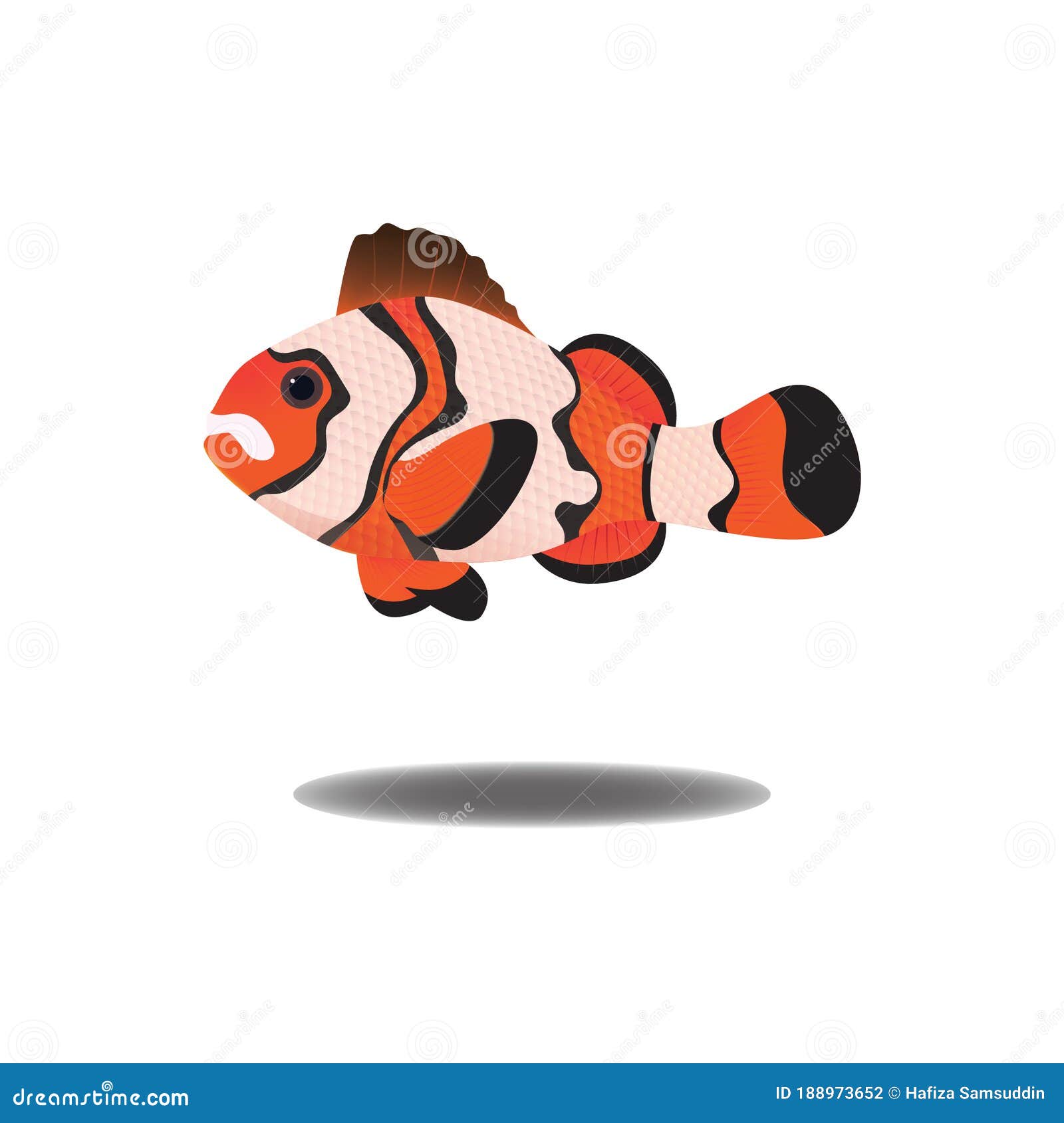Clown Fish. Vector Illustration Decorative Design Stock Vector ...