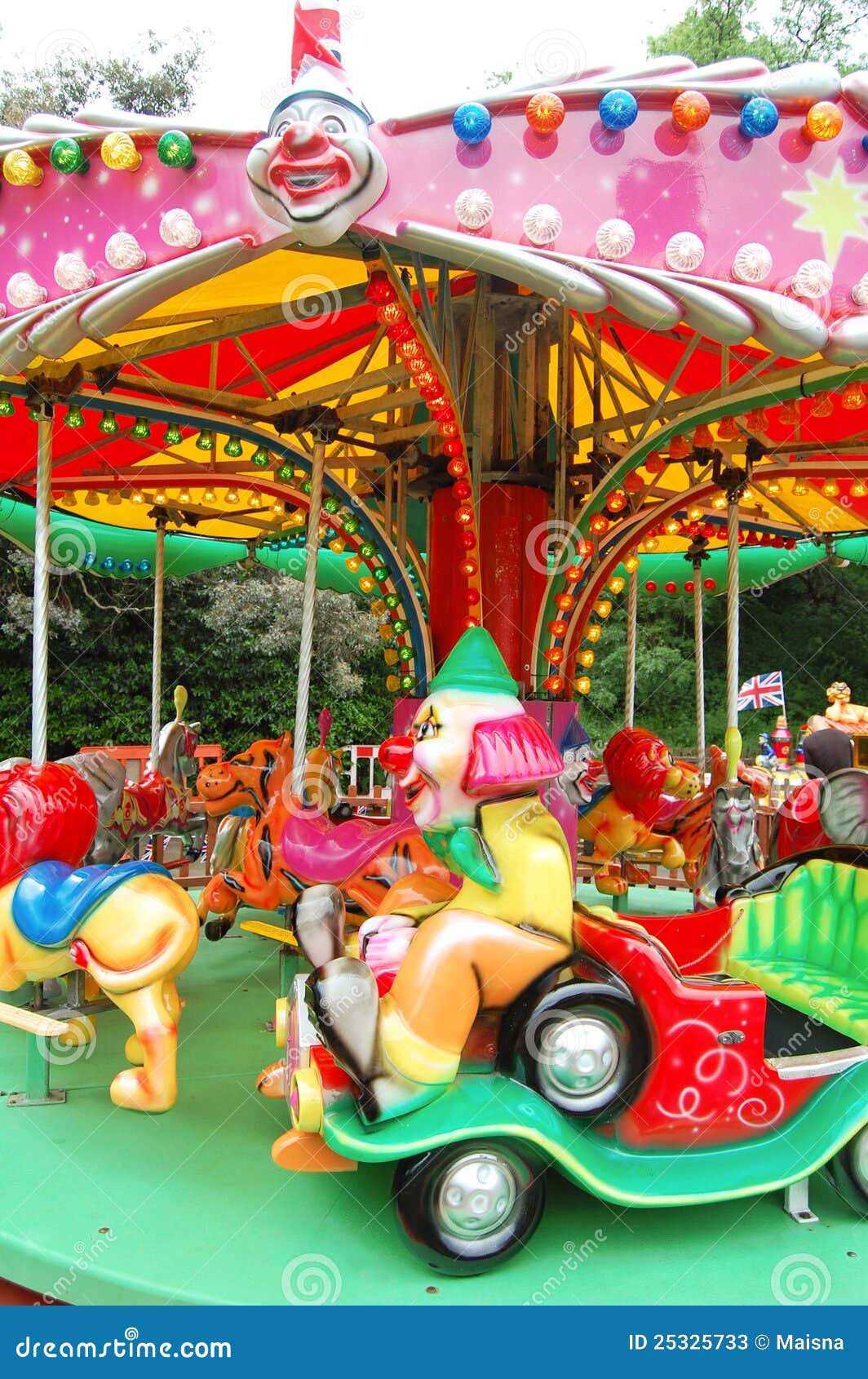 Clown funfair ride stock image. Image of merry, traditional - 25325733