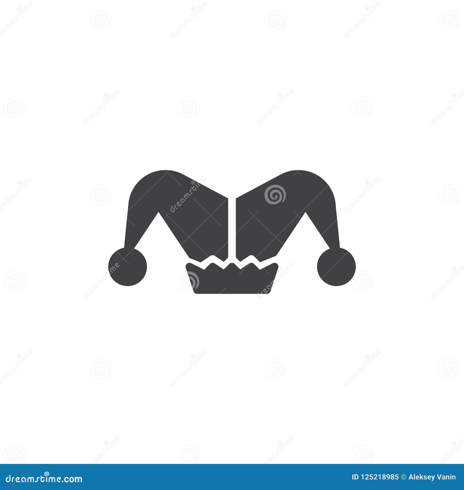Clown hat vector icon stock vector. Illustration of graphics - 125218985