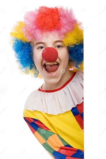 Clown laughing stock photo. Image of costume, entertainment - 1996610