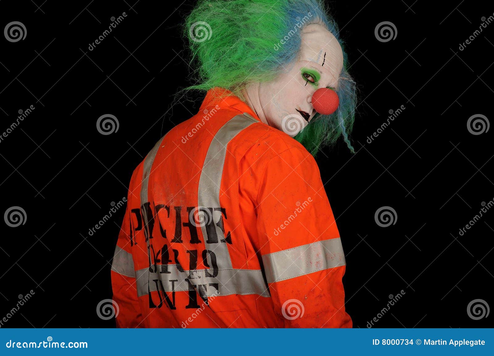 Clown Looking Over Shoulder Royalty-Free Stock Image | CartoonDealer ...