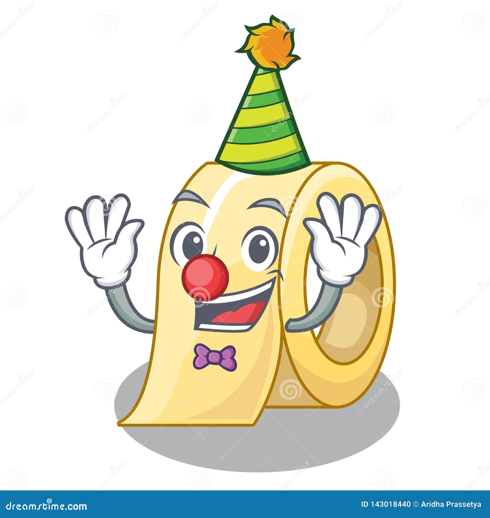 Clown Masking Tape in a Cartoon Box Stock Vector - Illustration of ...