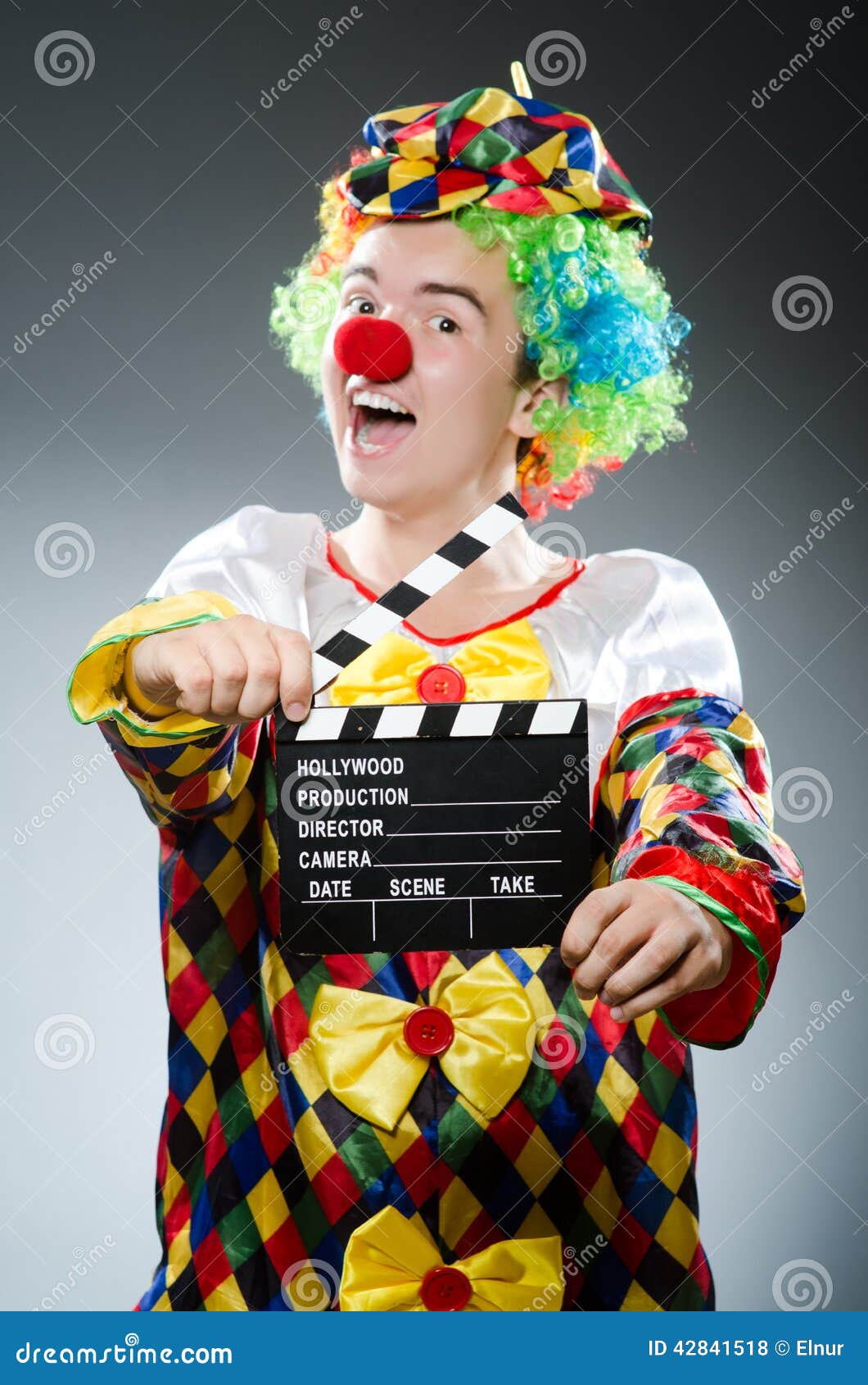 Clown stock photo. Image of funny, cinema, comedy, clap - 42841518