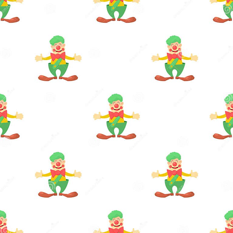 Clown Pattern Seamless Vector Stock Vector - Illustration of happiness ...
