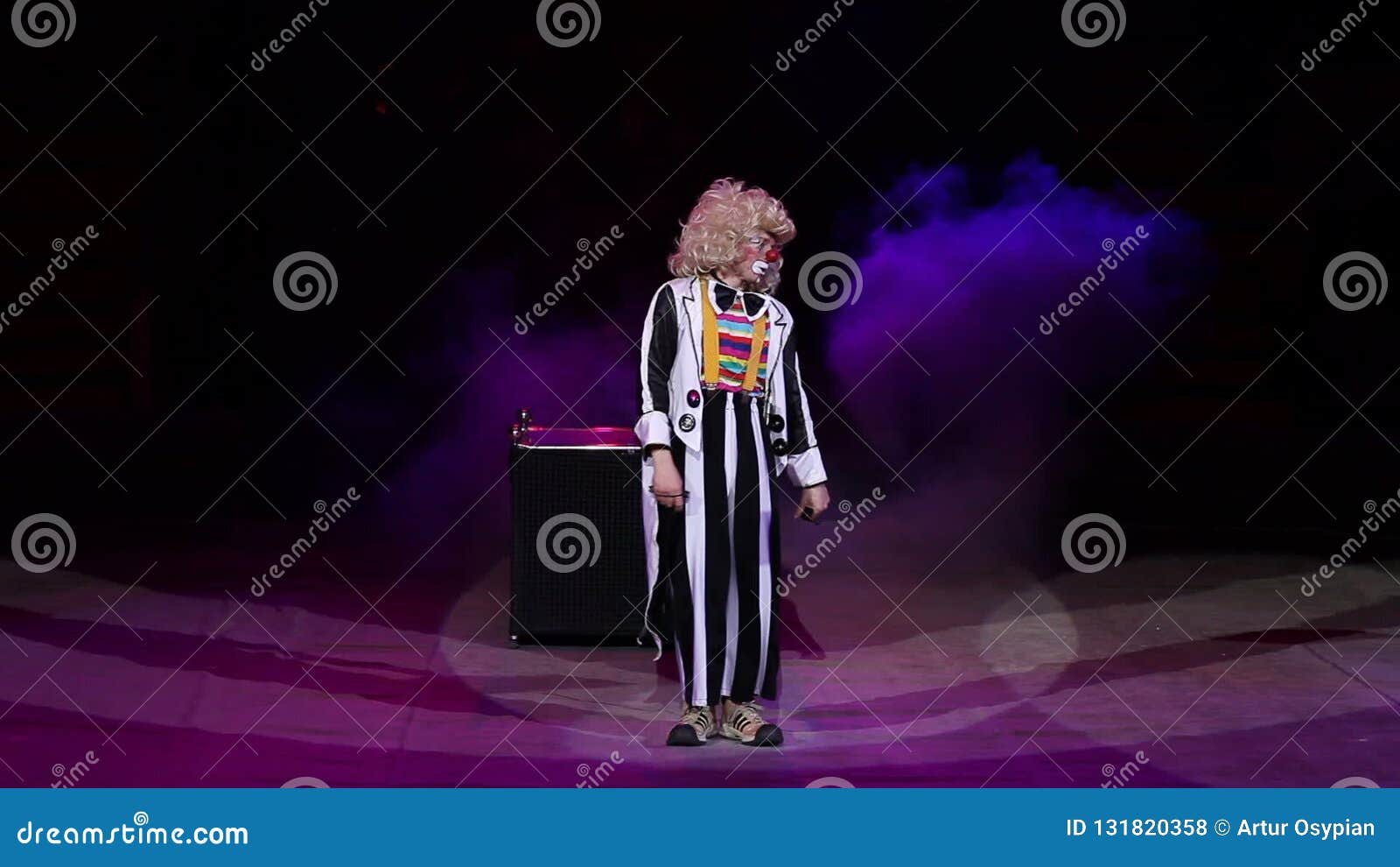 Clown Performance in the Circus Stock Footage - Video of buffoon, adult ...