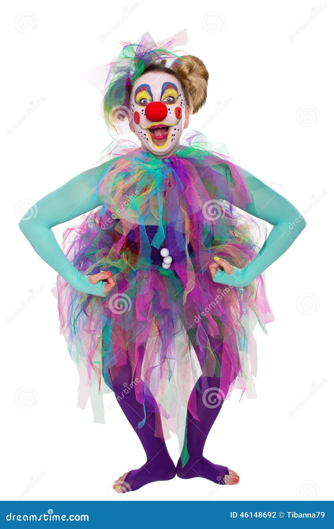 Clown posing stock photo. Image of carnival, celebration - 46148692