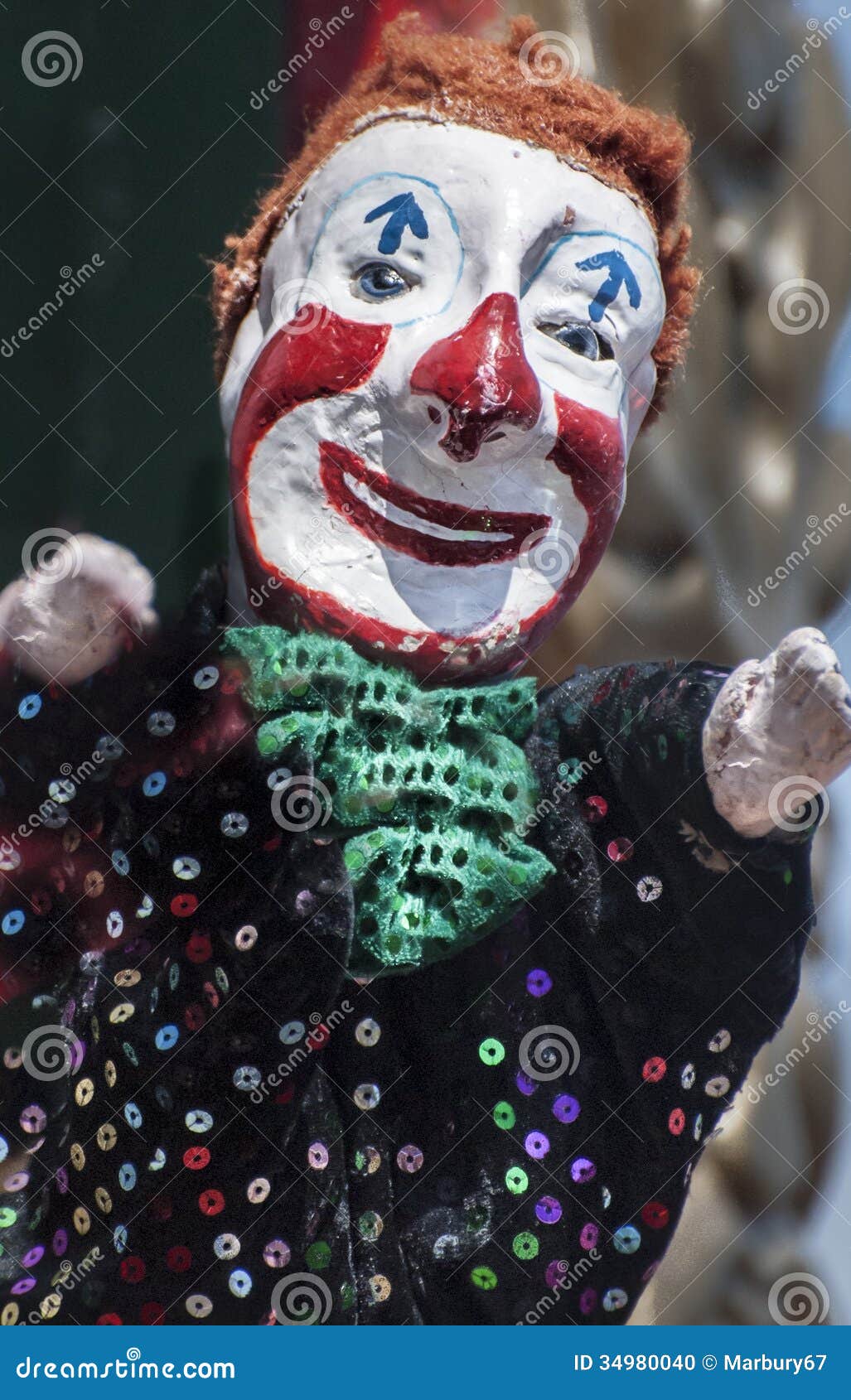 Clown Puppet stock photo. Image of joker, dramatic, sideshow - 34980040