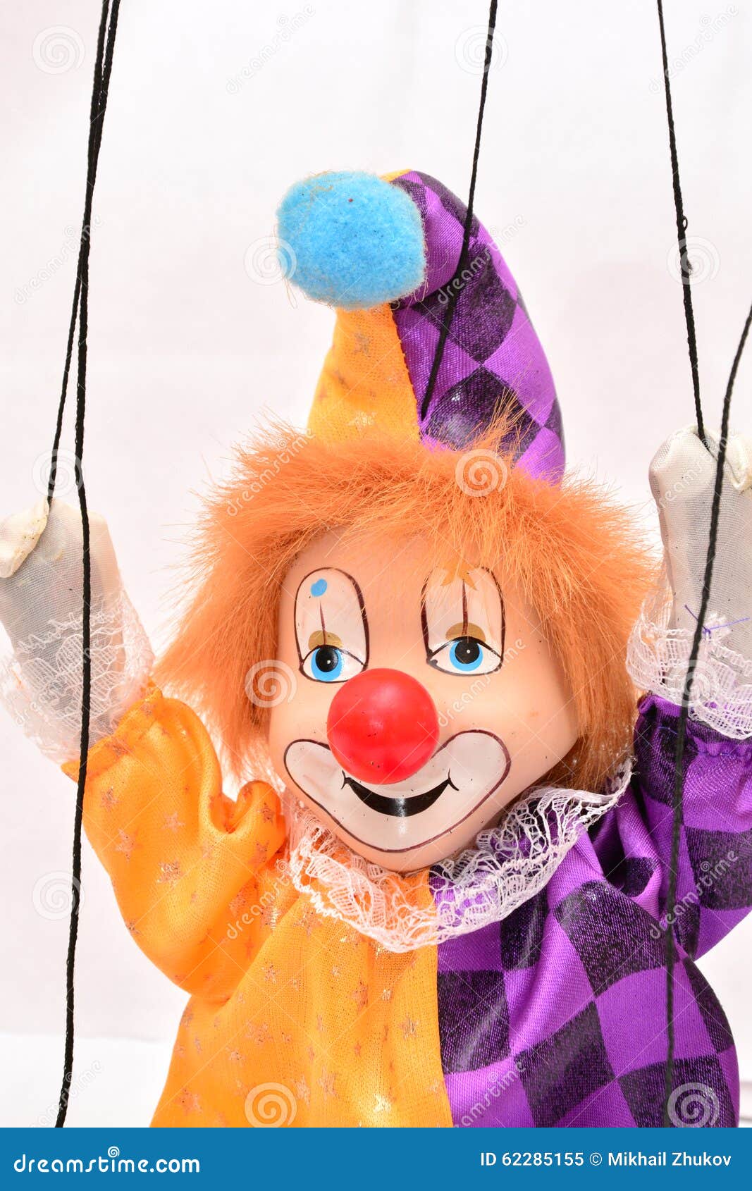 Clown Puppet Toy On Bright Background Stock Photography | CartoonDealer ...